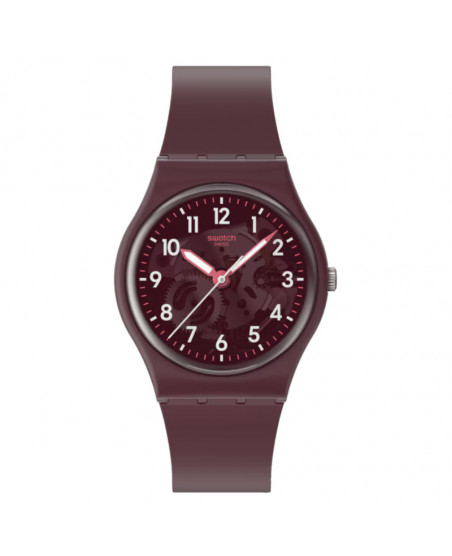 Szwajcarski modowy zegarek Swatch Thru The Crown Glass SO28R115 zegaris